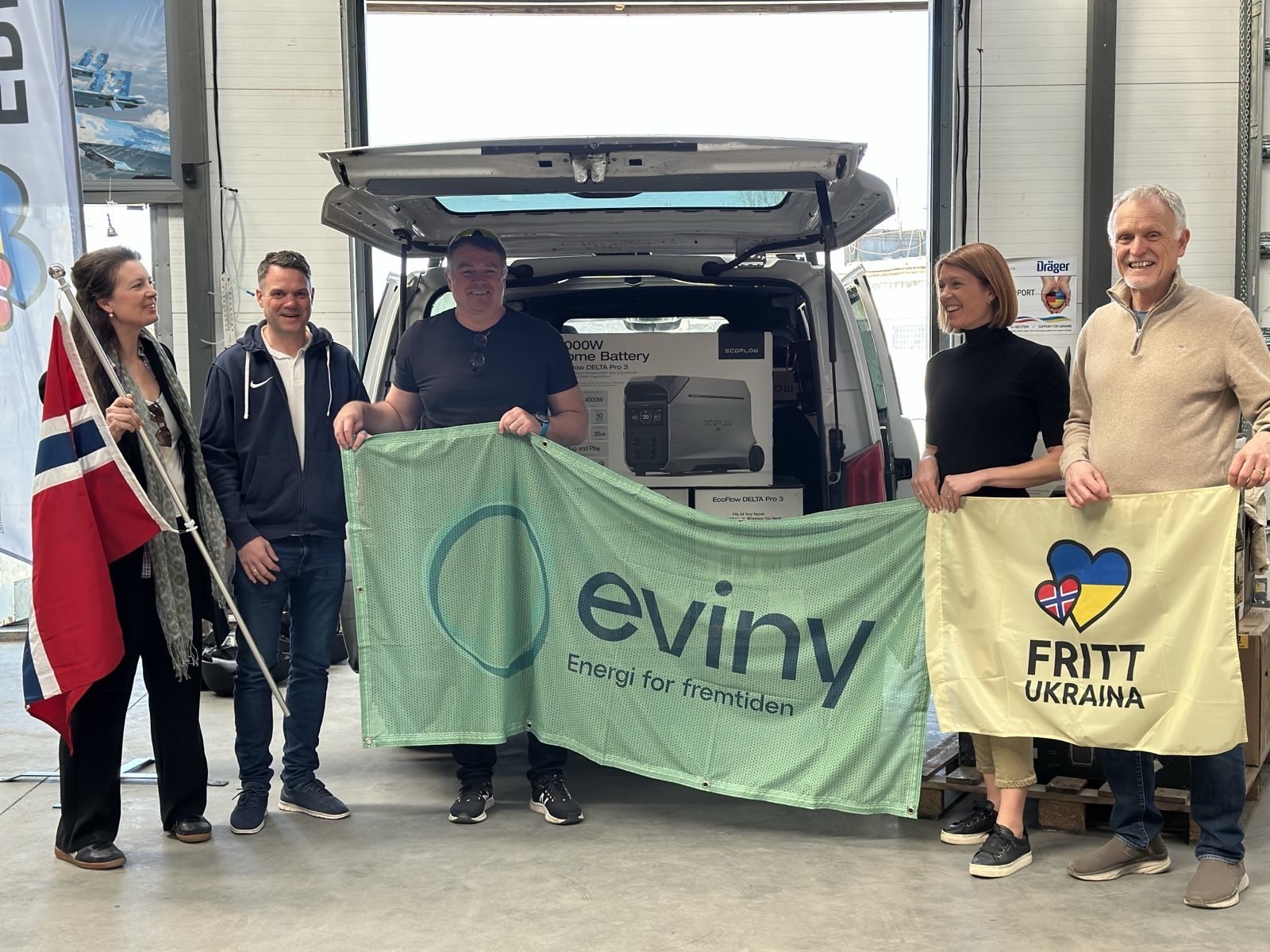 Eviny med milliondonasjon: – Leverte utstyr og kjøretøy selv - Fritt Ukraina